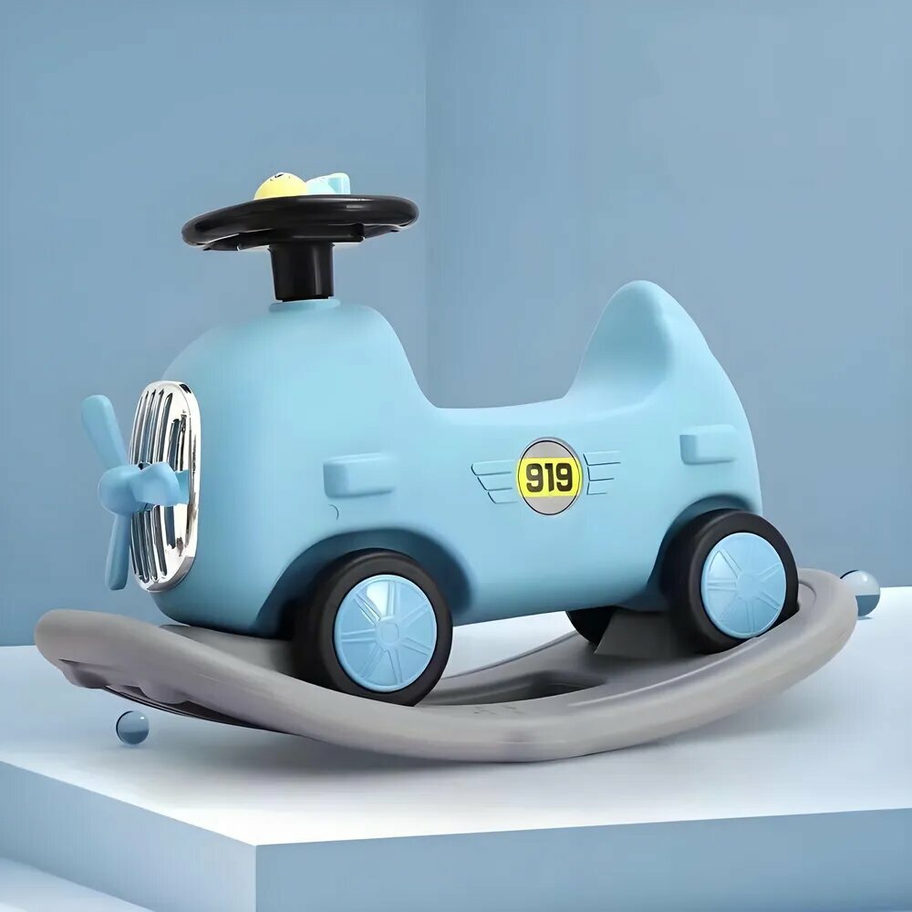 Толокар машина каталка Virage Happy Baby, качалка детская, машинка каталка для детей, для мальчиков и девочек, пластиковая, белая YZ