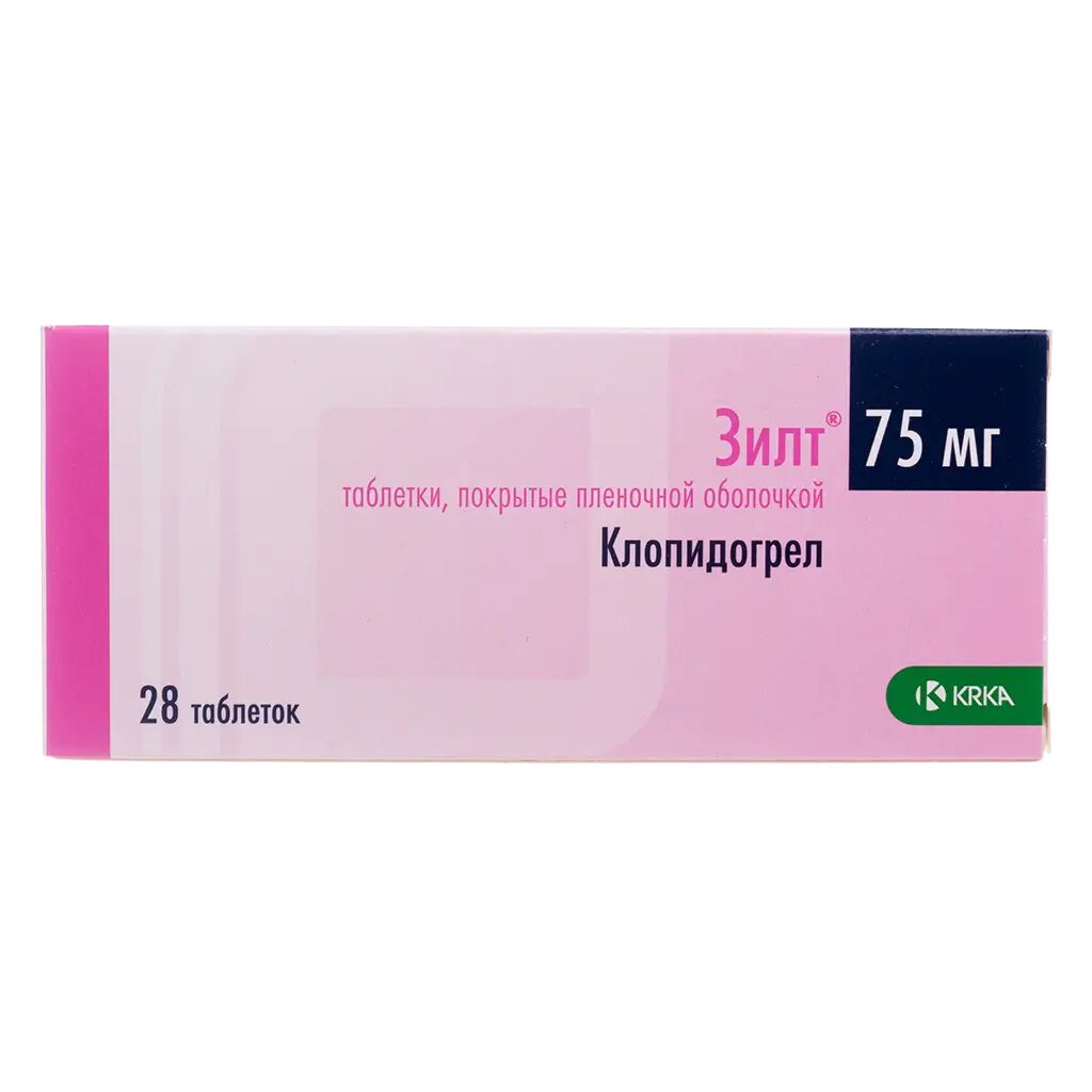 Зилт таблетки покрыт. плен. об. 75 г 28 шт
