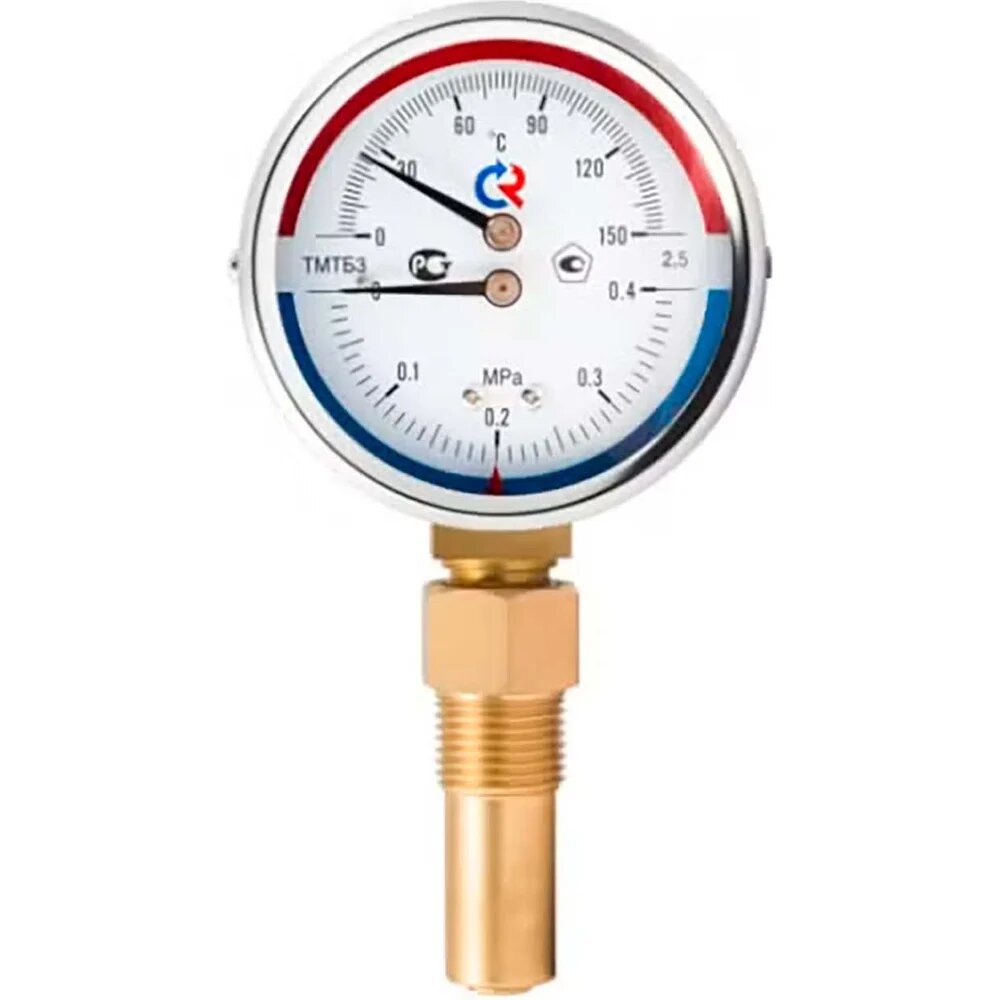 Росма Термоманометр ТМТБ-31Р.3 (0-150С) (0-1.6МПа) ДК80 L=100, G1/2, класс точности 2.5 D070-00547