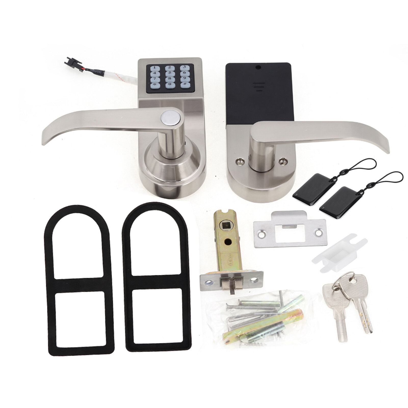 Электронный Дверной Замок: 4 Способа Открытия, Реверсивная Ручка Для Дверей 35-60 мм - Умный Замок С RFID, Подсветка И Автоблокировка For Дом И Квартира