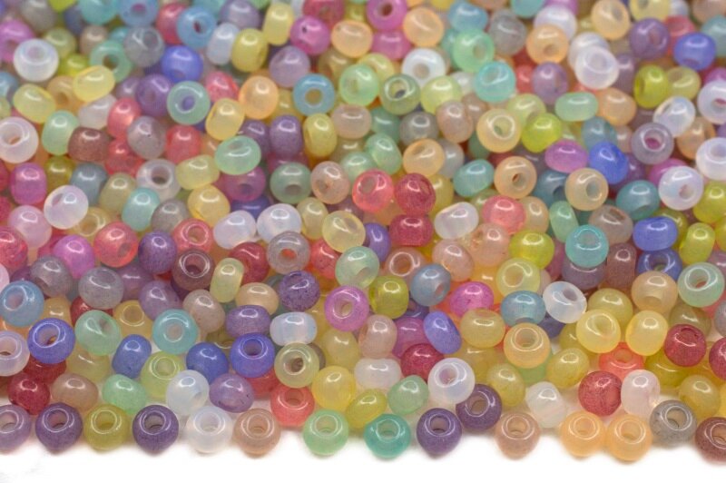 Бисер чешский PRECIOSA Микс 10/0 #025, оттенок разноцветный восковой, 50 грамм