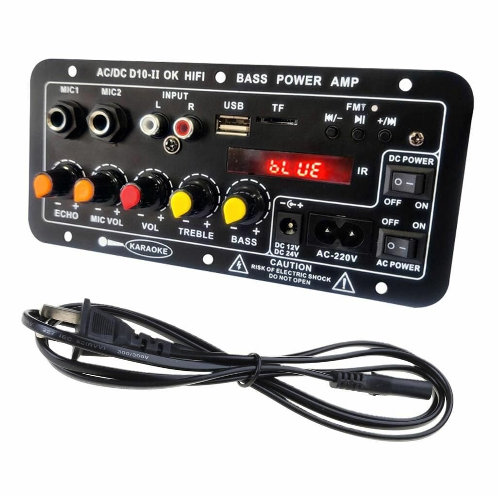 Аксессуар для аудиотехники, Плата усилителя мощности аудиосабвуфера D10 II с дисплеем плата -стандарт США