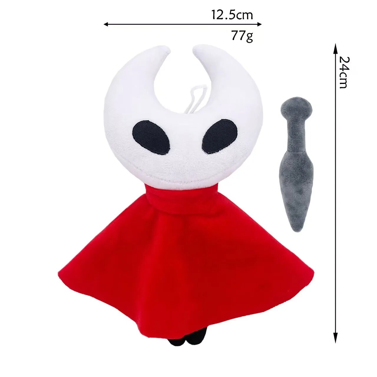 Мягкая игрушка MINISO Quirrel из игры Hollow Knight Красный, ярко-розовый
