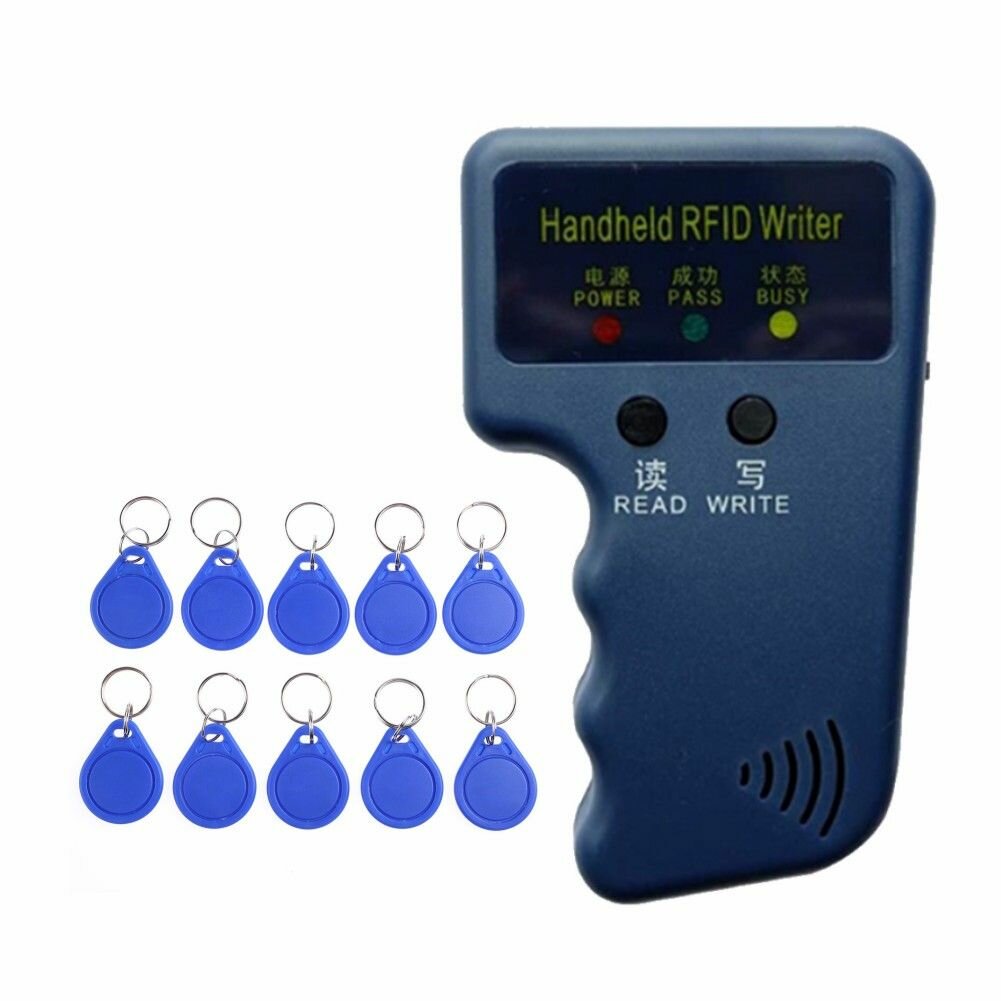 Портативный считыватель идентификационных данных Считыватель брелков (10 брелков)