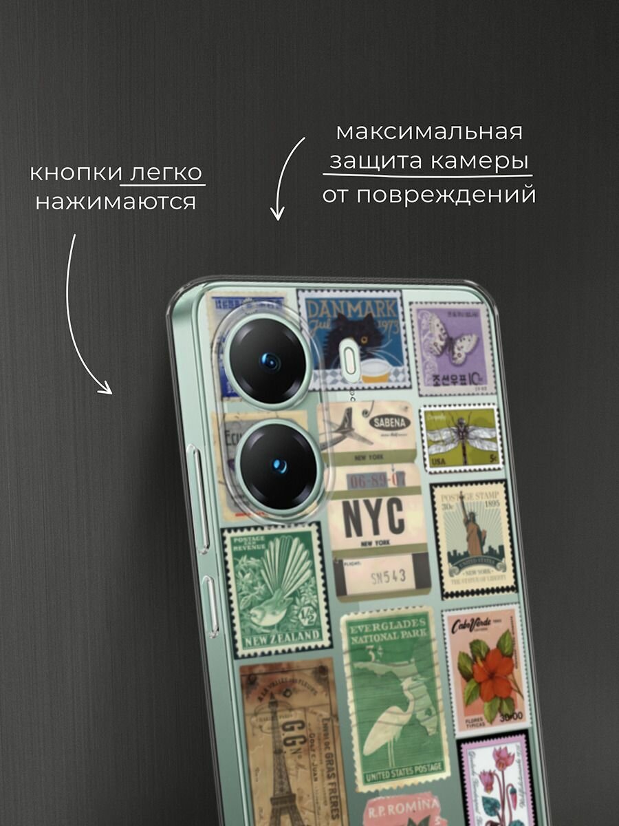 Силиконовый чехол на Poco X7 Pro / Поко X7 Про с принтом Марки — фото 1