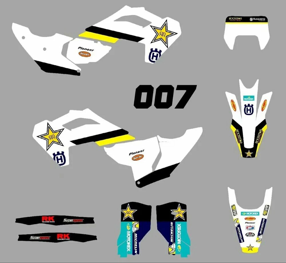 Для Husqvarna TE FE 2024 2025 150-250 300 350-450 TC T XFC FX 2023 2024 TBI Наклейка Крутой