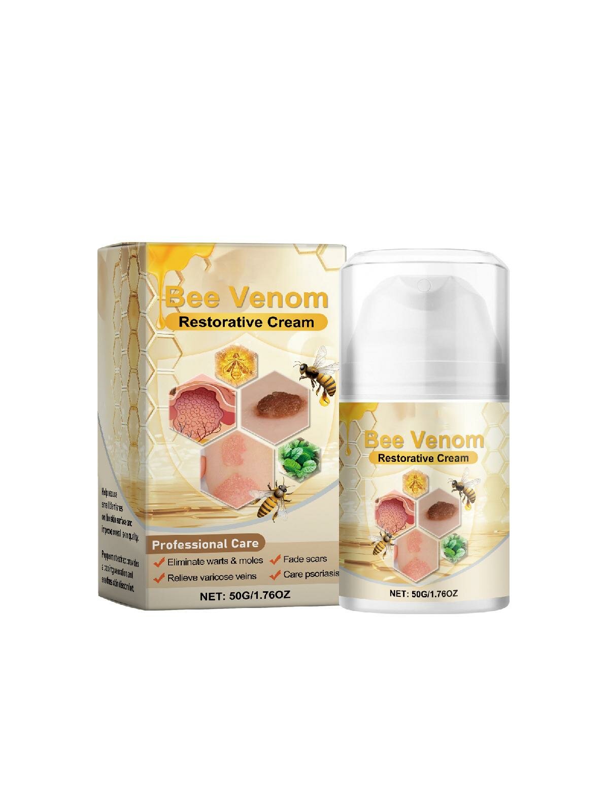 1 флакон крема для ухода за кожей с пчелиным ядом