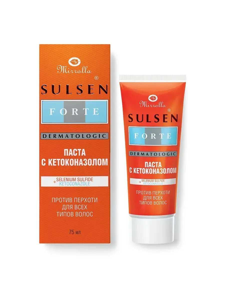 Миролла Сульсен Паста с кетоконазолом против перхоти 75мл