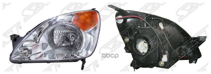 Фара Honda CR-V 01-05 (Слева/ Галоген/ Ручная регулировка) Sat арт. ST-217-1138YL