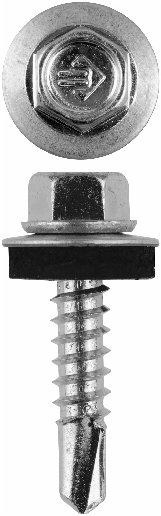 Саморезы оцинкованные для крепления кровельного материала 6.3x32 мм 1200 шт Зубр 4-300310-63-032