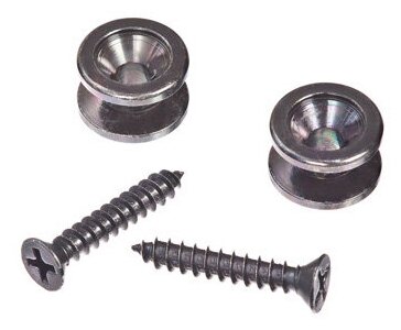 PWEP202 Крепление ремня, круглое, хром, Planet Waves