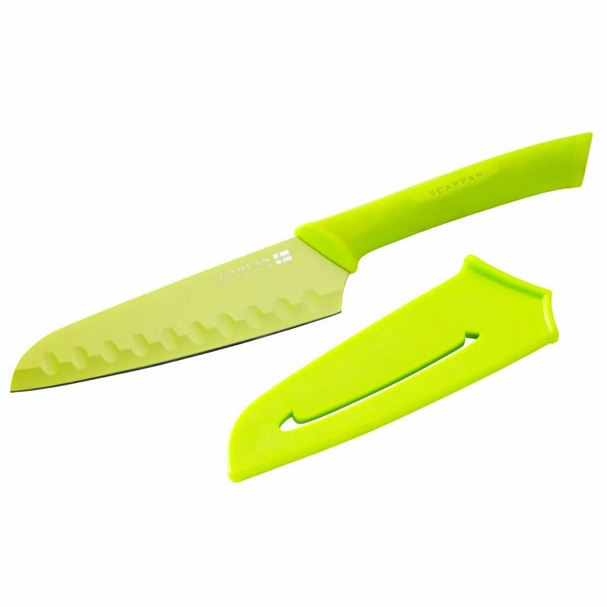 Нож кухонный SCANPAN Spectrum Santoku Knife, 14 см, нержавеющая сталь, цвет зеленый
