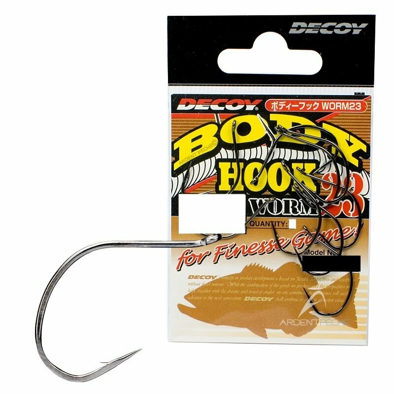 Крючок Decoy Body Hook Worm 23 #3 (9 шт.)