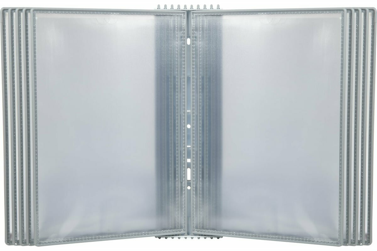 Staff Демосистема настенная на 10 панелей с 10 серыми панелями А4 - 238144 для офиса