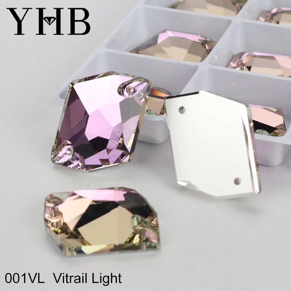 Стразы YHB 001VL Vitrail Light, фиолетовые, 13-17 мм, 24шт