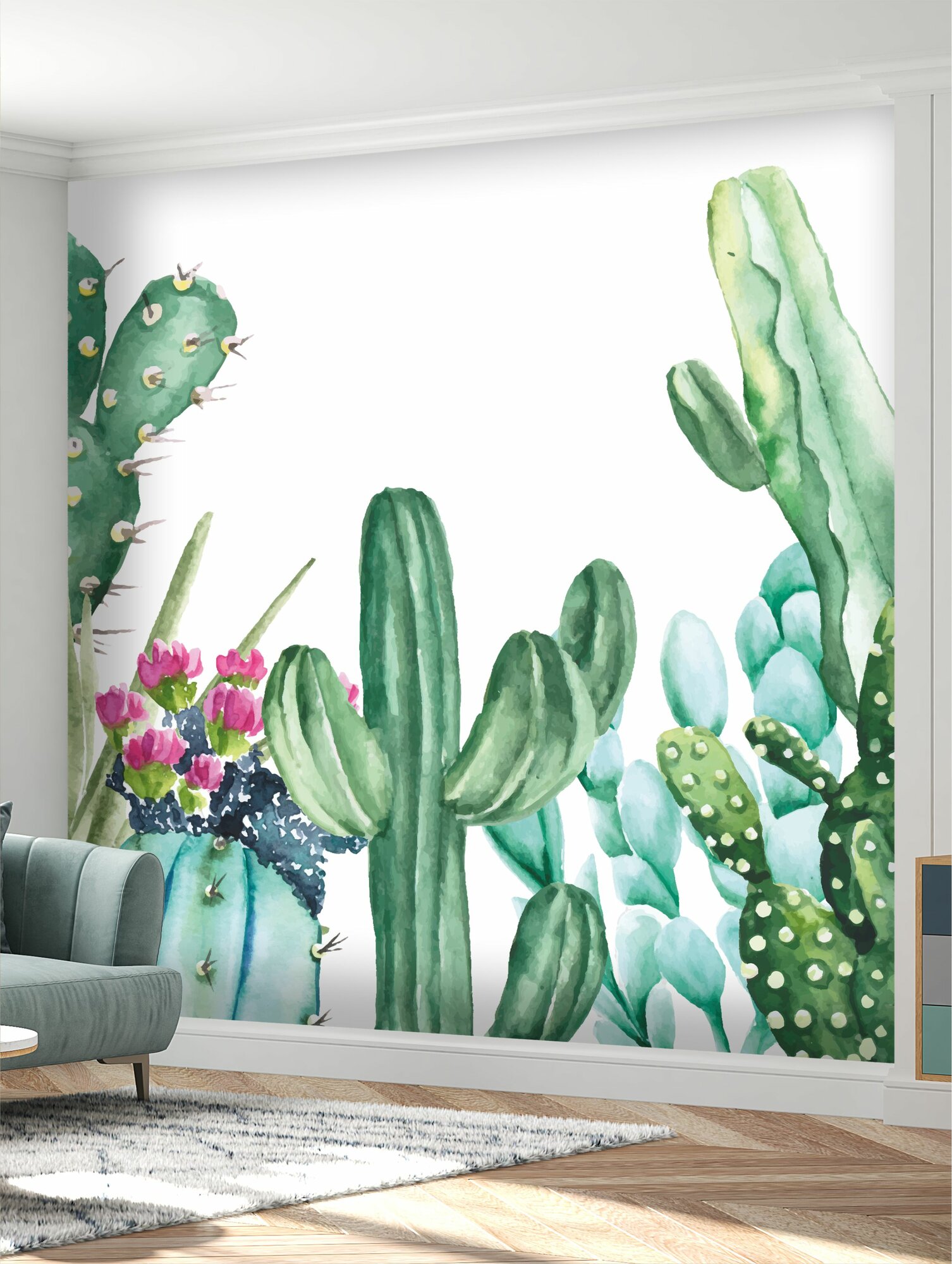 Фотообои Art IrbisPrint на стену " Кактусы " 300х270 на флизелиновой основе