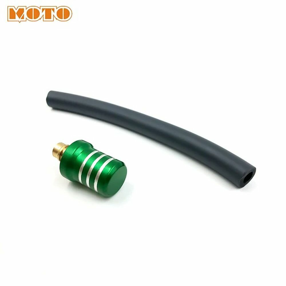 Клапан крышки бензобака мотоцикла, алюминиевый, зеленый.