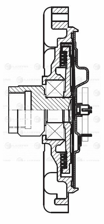 Вискомуфта без крыльчатки Ford Transit (06-) (LMC 1029)