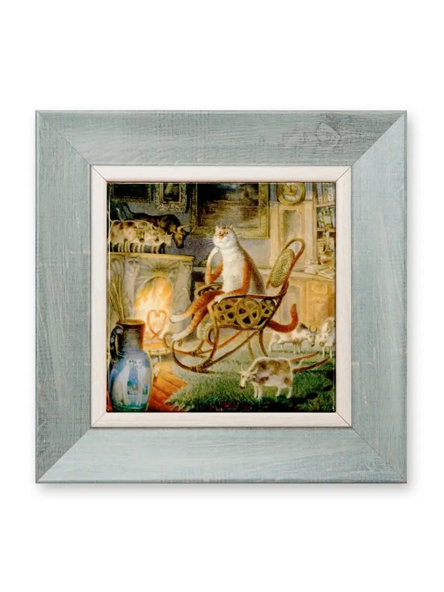 Картина в подарочной упаковке с Питерскими котами