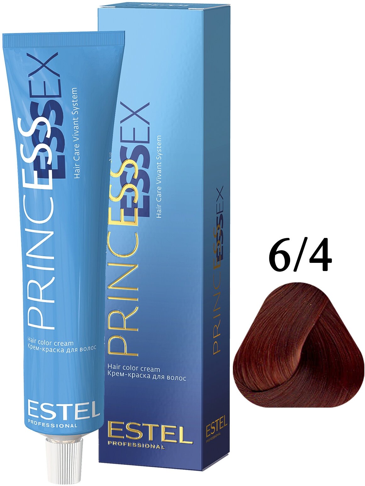 Крем-краска ESTEL PRINCESS ESSEX для волос , 6/4 Темно-русый медный 60 мл