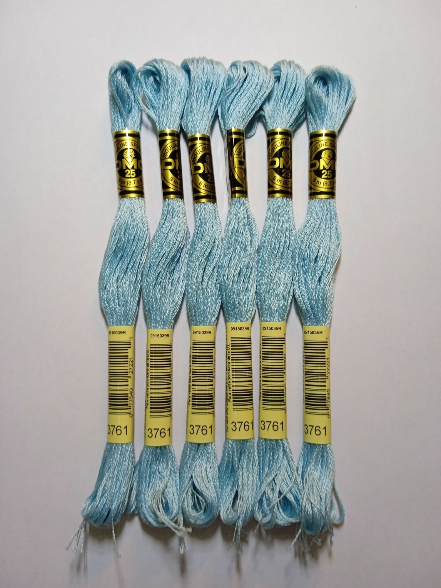 Набор ниток мулине, 8 м, 6 шт DMC-3761_6