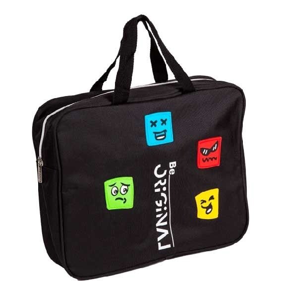 Папка на молнии deVENTE А4 36х28х8 см, каучуковая аппликация, карман, с ручками, окно и именная карточка для подписи (8056446)