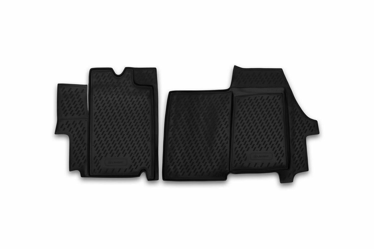 Коврики Standard, в салон PEUGEOT Boxer 1994- , 2 шт. (полиуретан, чёрные) Element. CARPGT00003