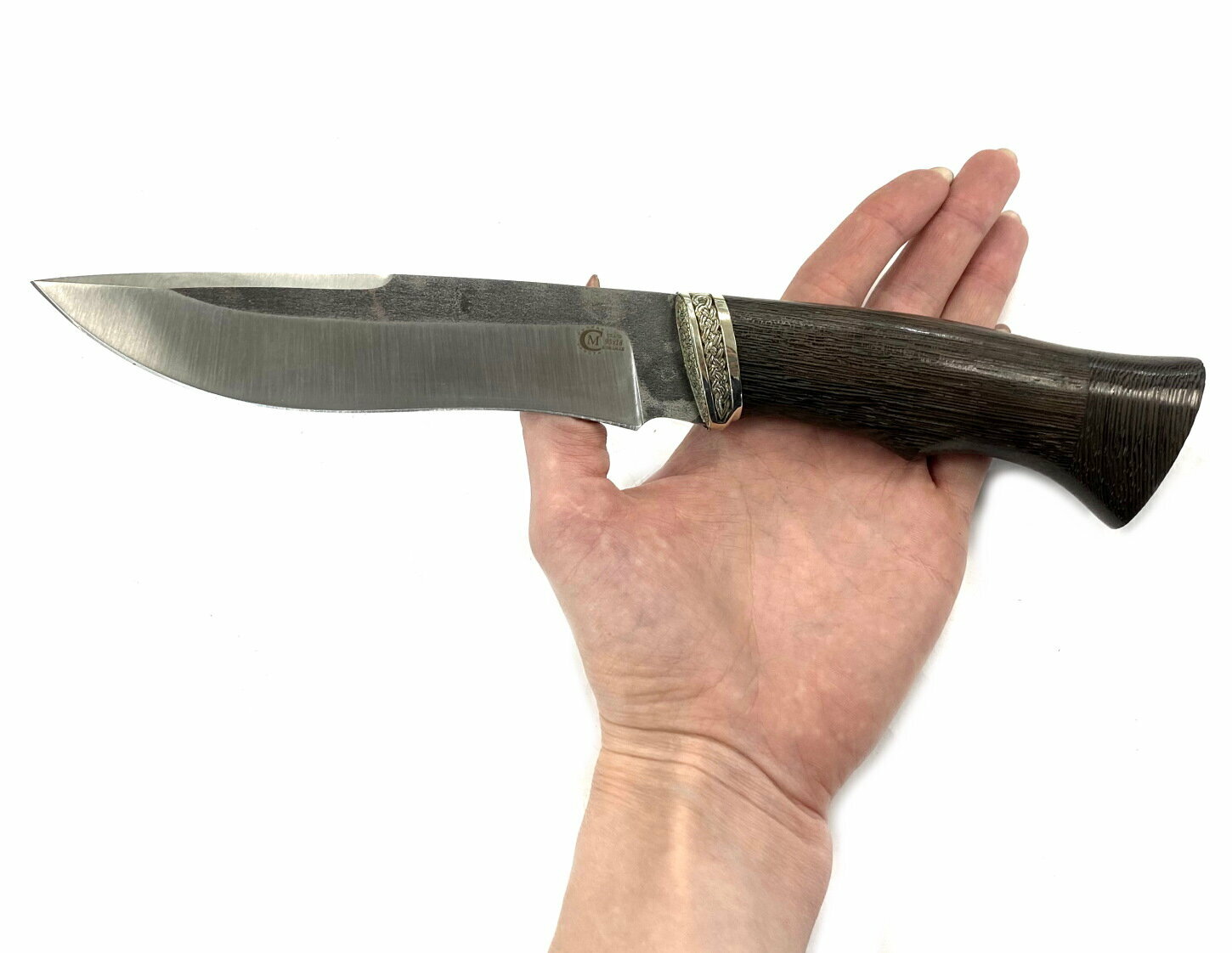 Нож Беркут, 95Х18 со следами ковки, венге, мельхиор