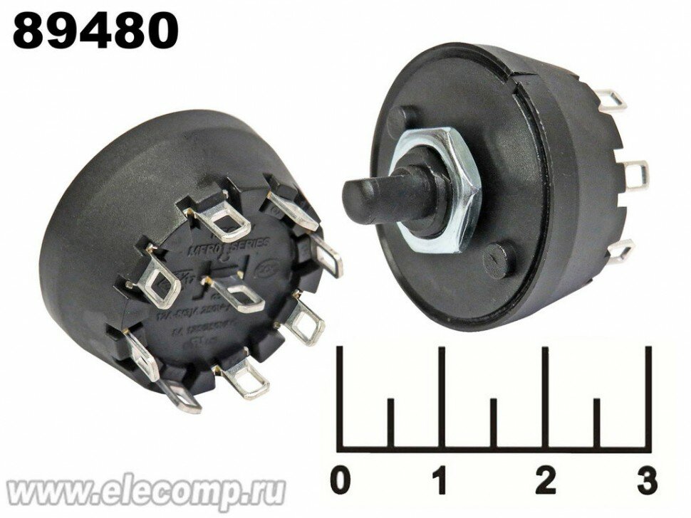 Переключатель галетный 8 положений 8A