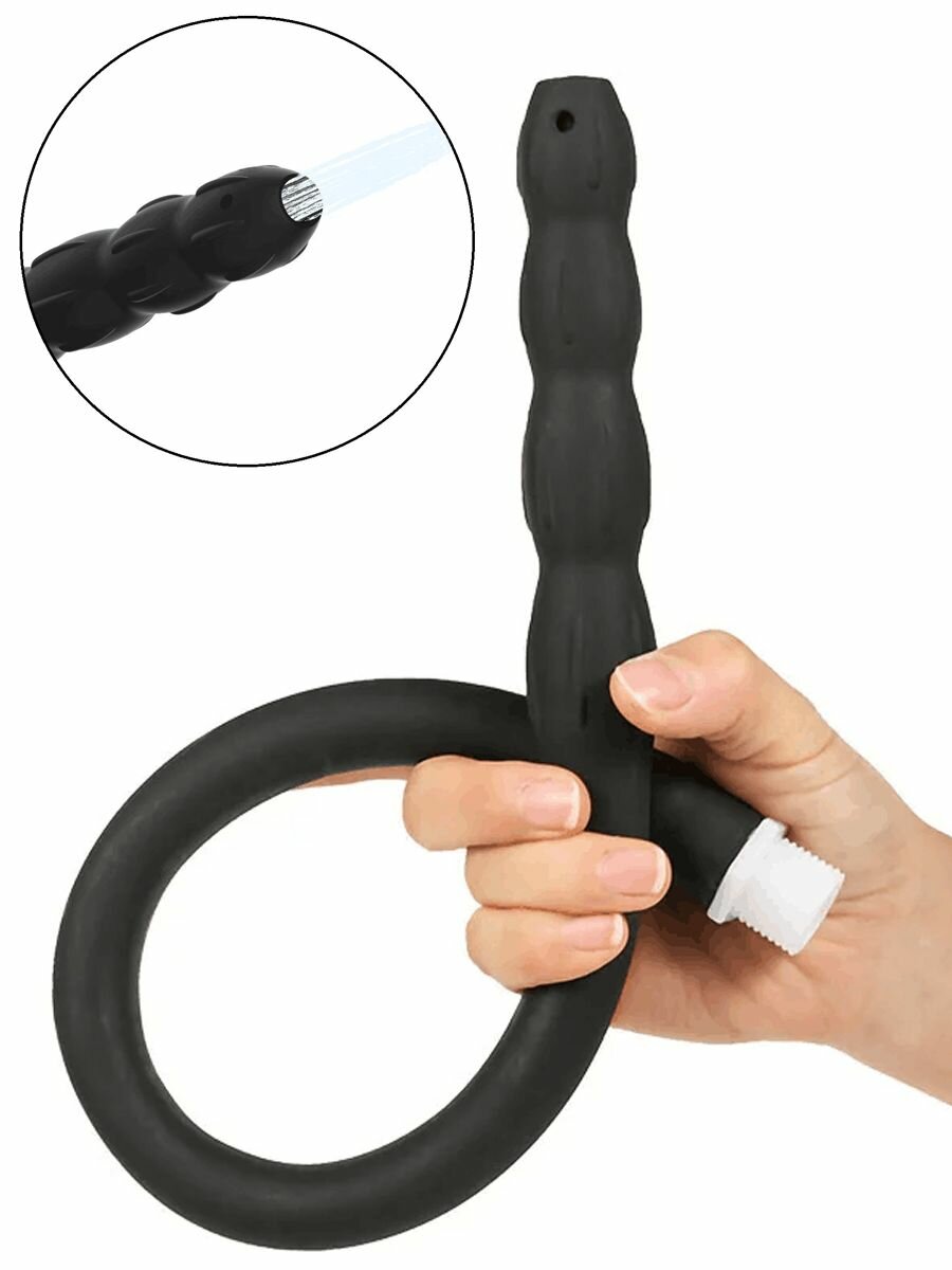 Силиконовая гибкая насадка для анального душа "SILICON ANAL DOUCHE" 51см