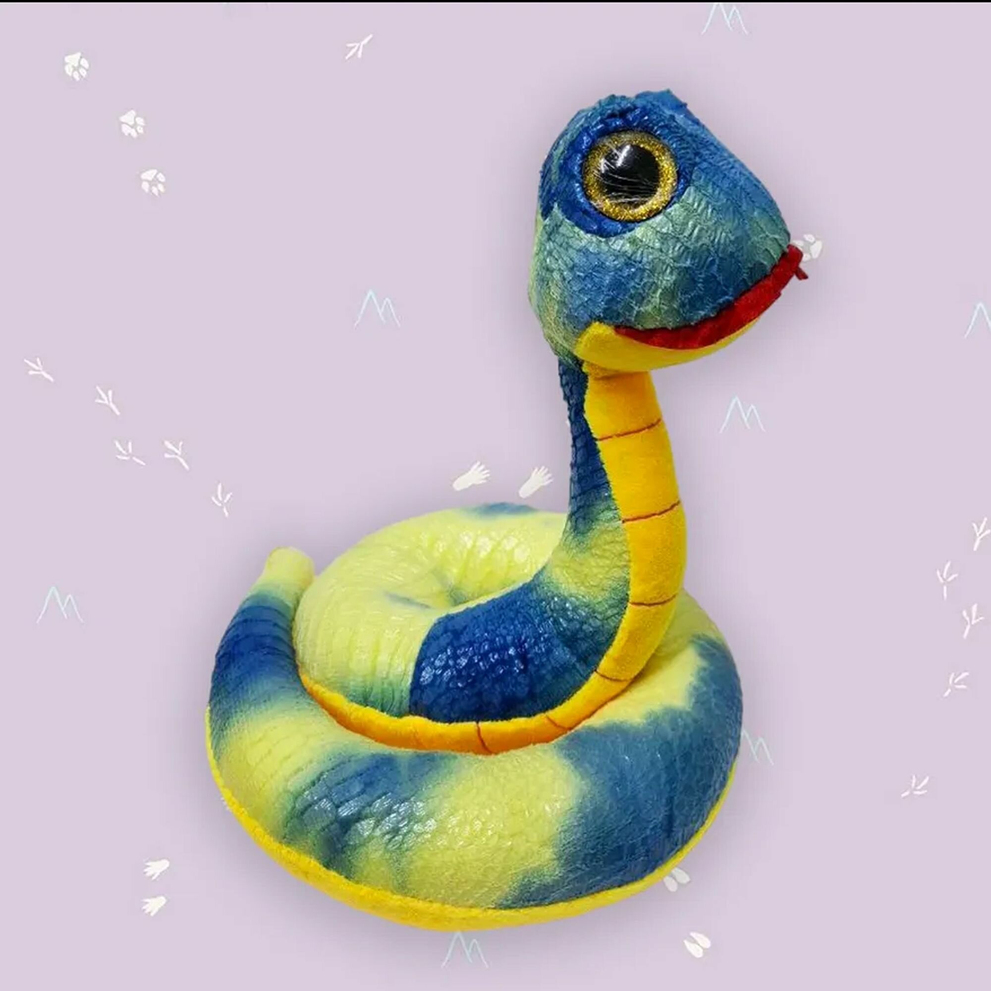 Мягкая игрушка Змея Оборочка Символ Нового года 2025