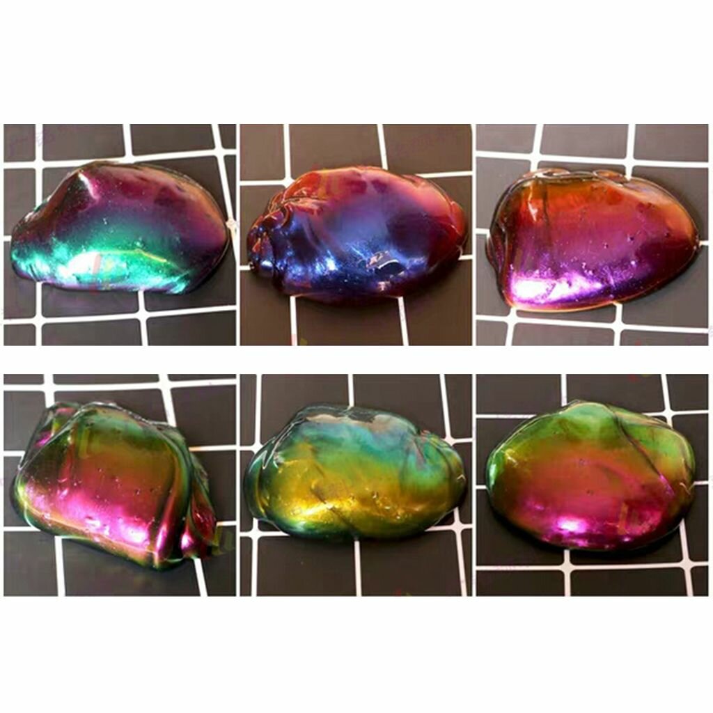 (1шт) Пигмент-хамелеон высокой яркости, перламутровый порошок (конец)-MS32-7502 золотой/зеленый/синий