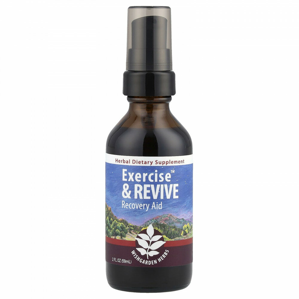 WishGarden Herbs, Exercise ™ & Revive, средство для восстановления, 59 мл (2 жидк. Унции)