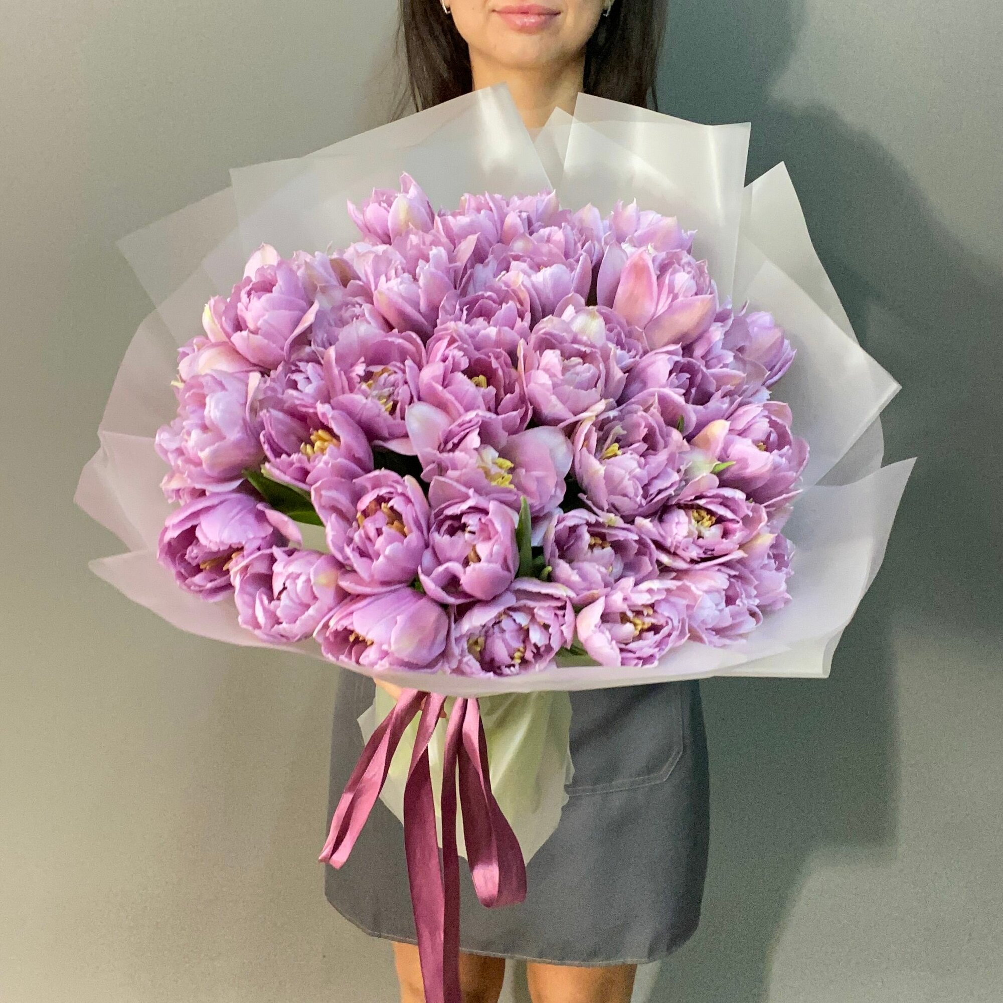 Сиреневые тюльпаны