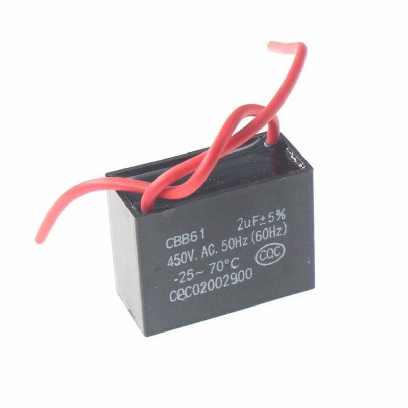 (1 шт) CBB61 Конденсатор вентилятора - 2UF
