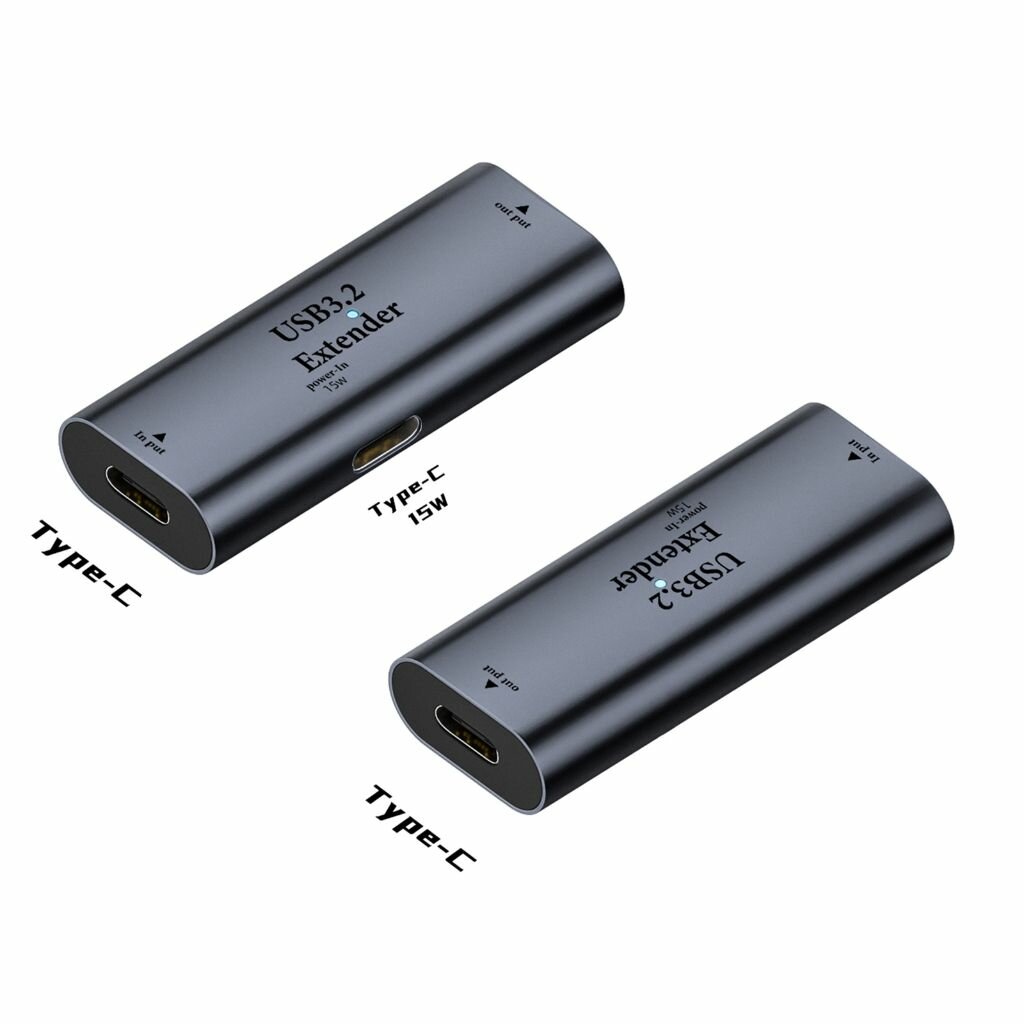 Тип C/USB3.2 Увеличители сигнала с помощью интерфейсов 15 Вт C Поддерживают зарядку данных для клавиатурных досок камер