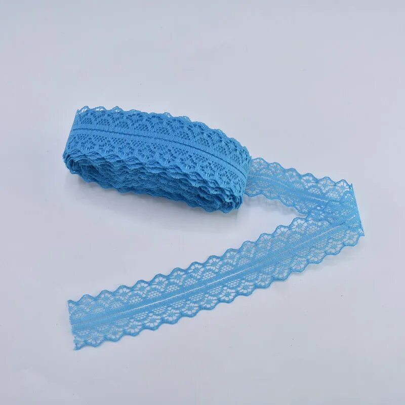 Африканская кружевная ткань WHxmsh 10 ярдов Синий, Lake Blue