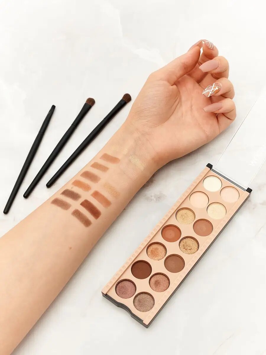 Тени для век матовые и перламутровые MATTE & SHINING 14 №02