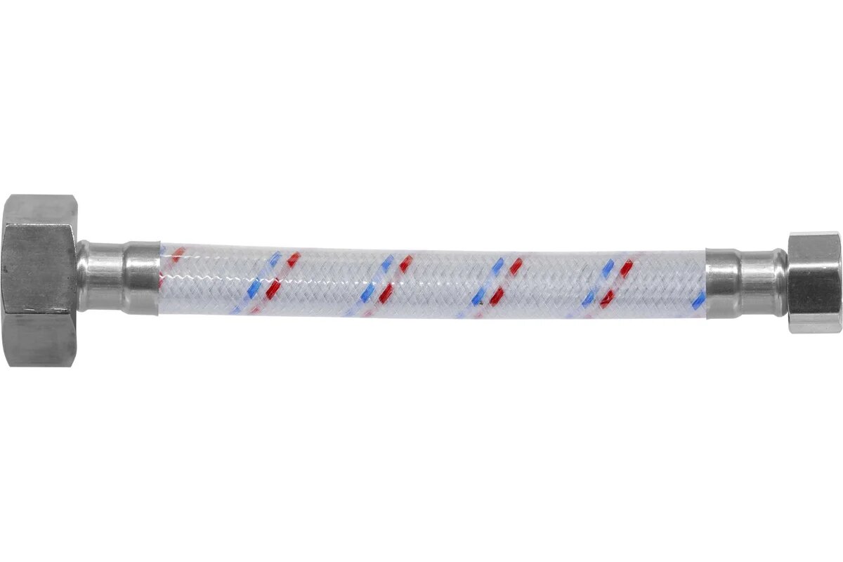 ЦС гигант 17 гибкая подводка для воды нейлон 1/2”G x 1G L 30 см, штука ГП002347