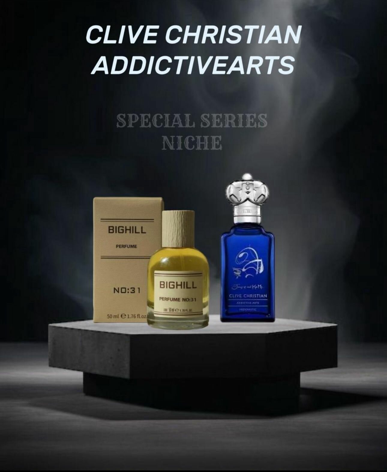 EYFEL Селективный парфюм серии Bighill, аромат UNISEX NO:31 Addictiver, восточные, цветочные, 50мл