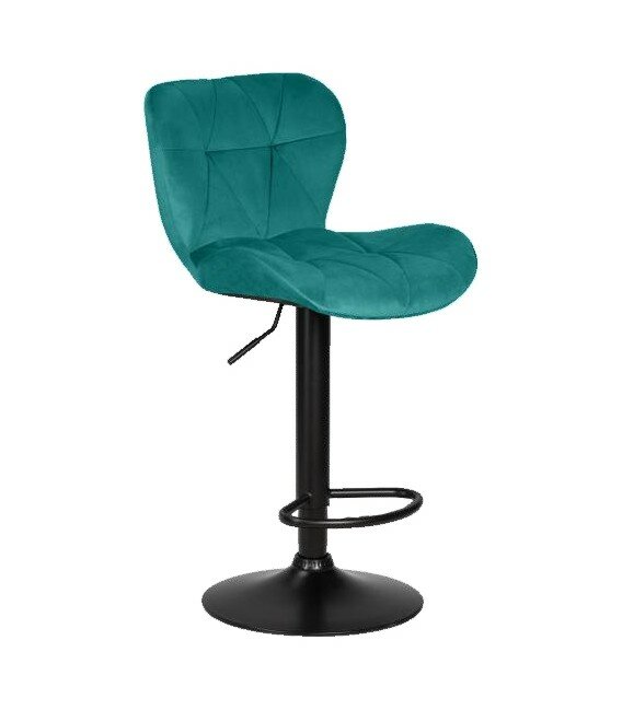 Стул барный барни блэк (велюр) WX-2522 зеленый