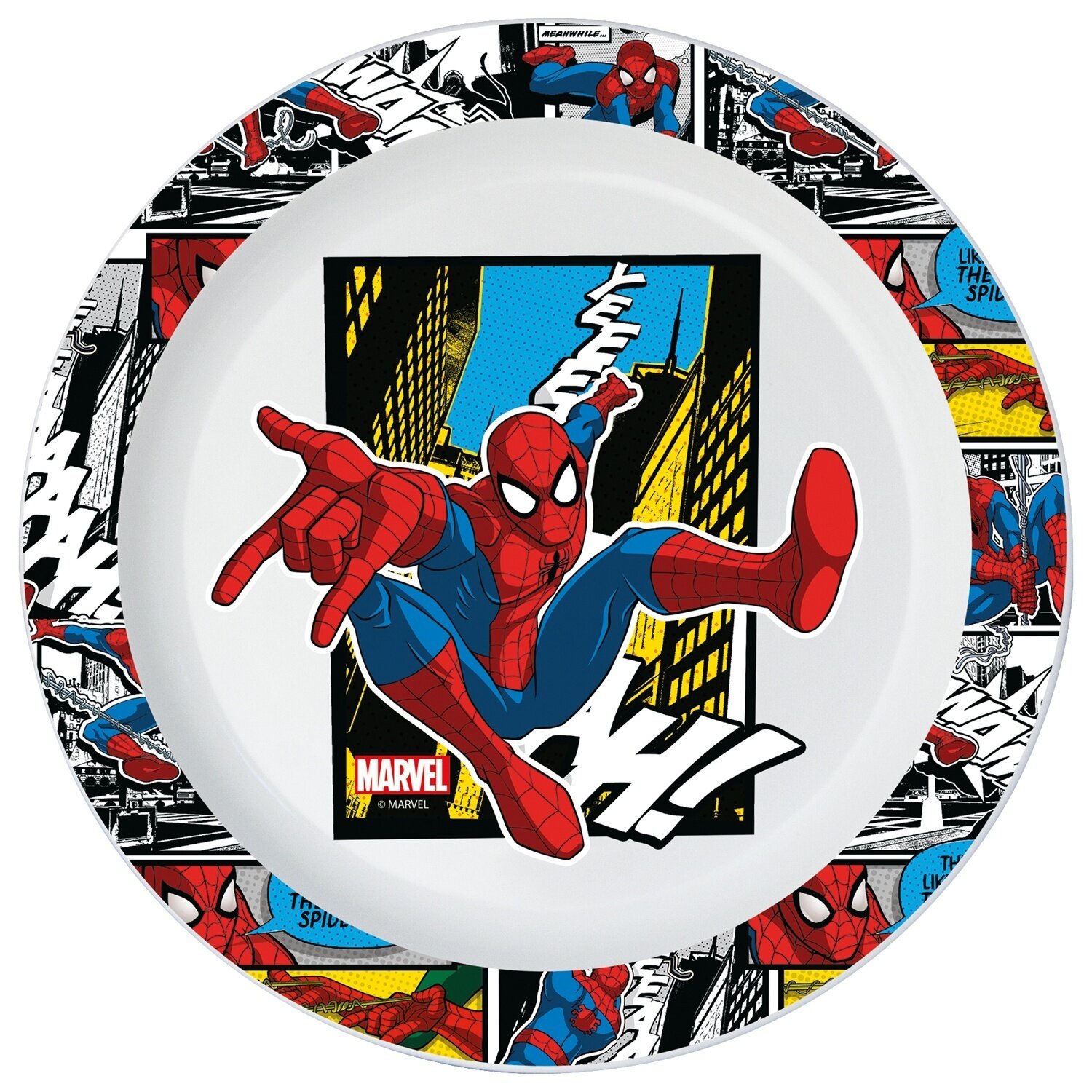 Тарелка ND Play пластиковая, Человек-паук Улицы (51347)