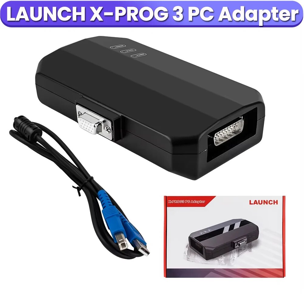 LAUNCH X431 X-PROG 3, программатор-иммобилайзер, адаптер для ПК GIII-PC ECU TCU, инструменты для программирования, клон записи данных ECU, работа с XPROG3