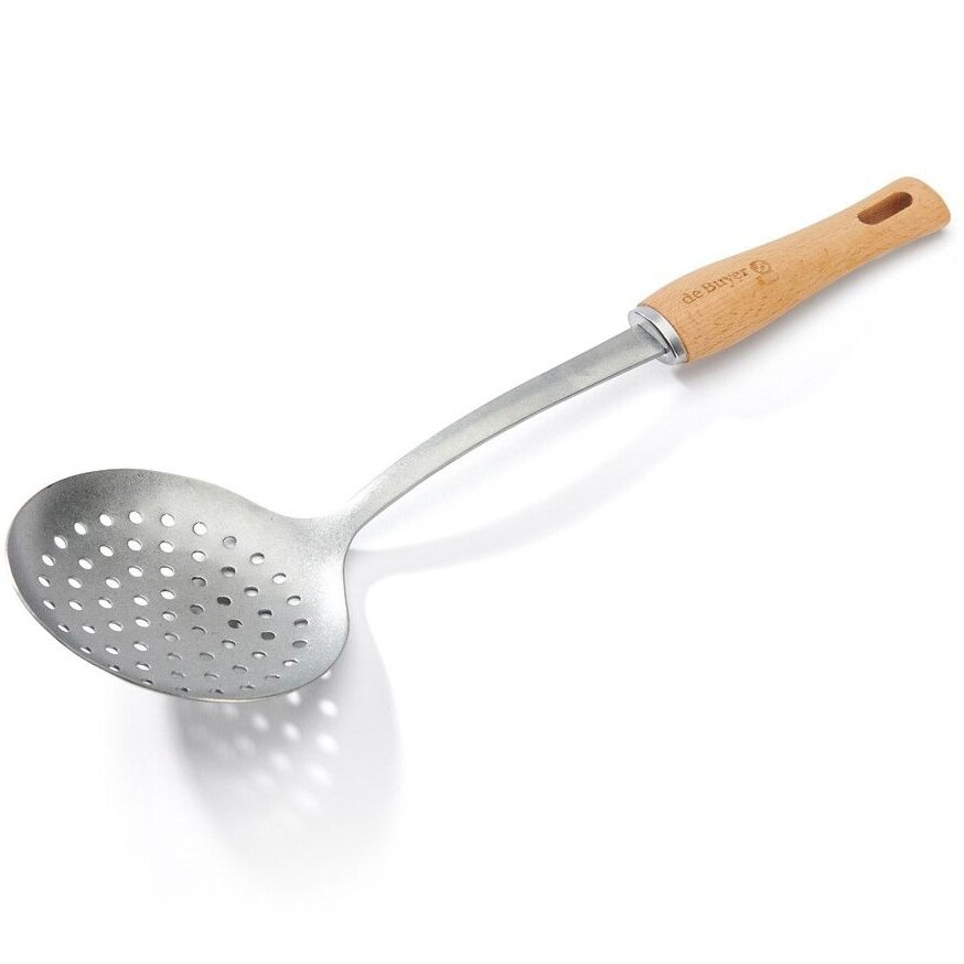 Шумовка De Buyer BBois Stainless Steel and Beechwood 2701.04