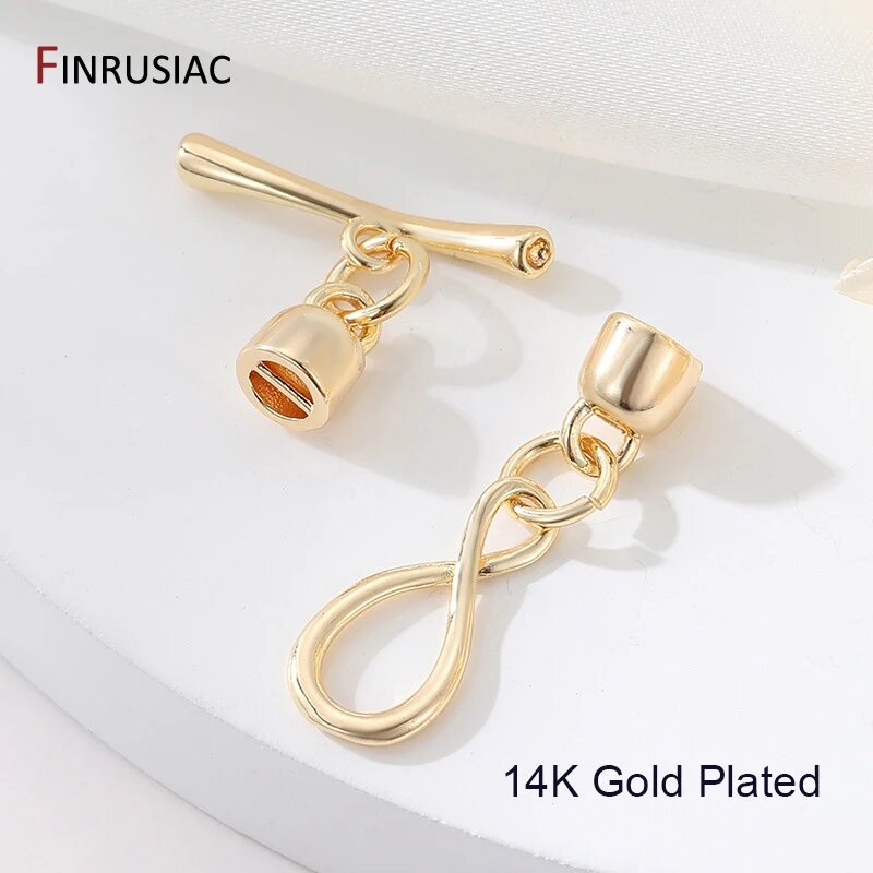 Тоггл-застежки FINRUSIAC золотые 18к 2 pieces, 14K Gold Plated