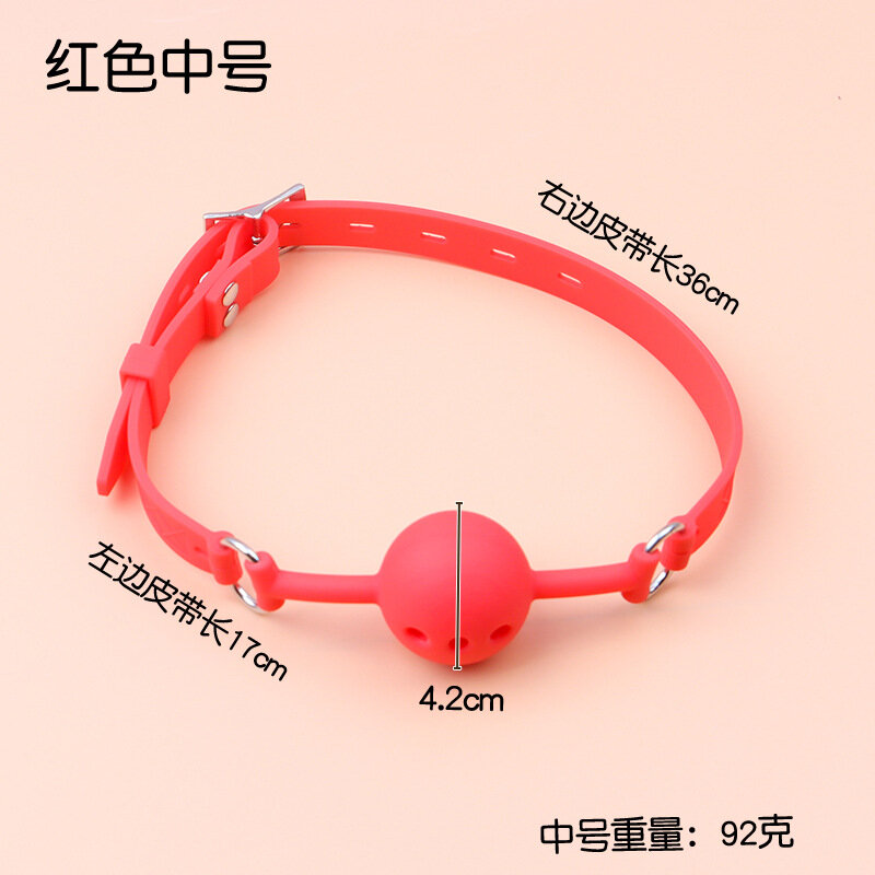 SM силиконовый шарик для рта, принудительное открытие, слюнявый ротовой стержень, маленький реквизит для связывания с тремя отверстиями, для взрослых, для развлечений, для тренировок