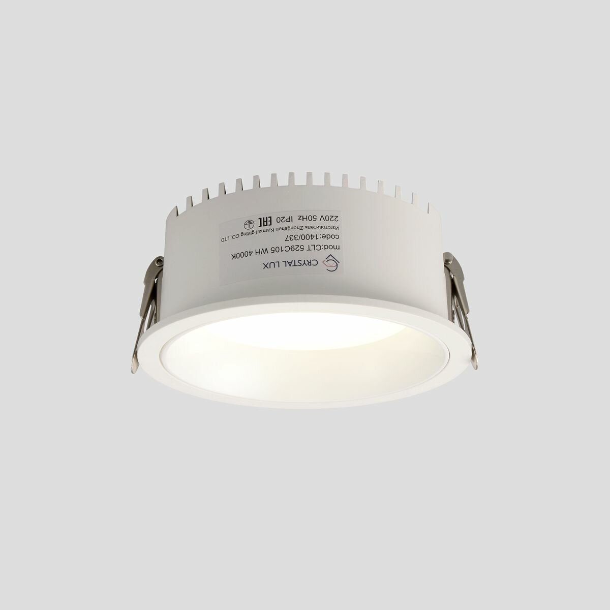 Встраиваемый светильник Crystal Lux CLT 529C105 WH 4000K
