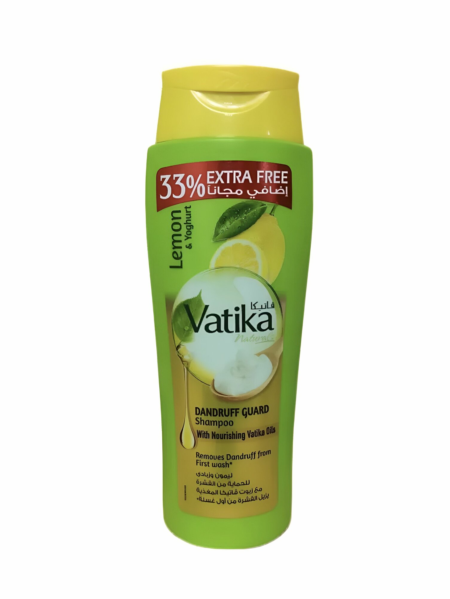 Dabur Vatika Шампунь от перхоти с лимоном и йогуртом Dandruff guard 400+132 мл в подарок (532 мл)