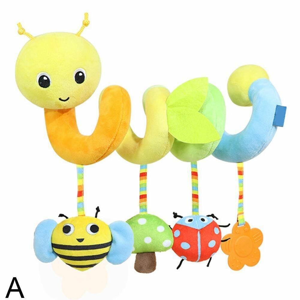 Детская кровать с животными вокруг головоломки для автомобиля, подвесные игрушки