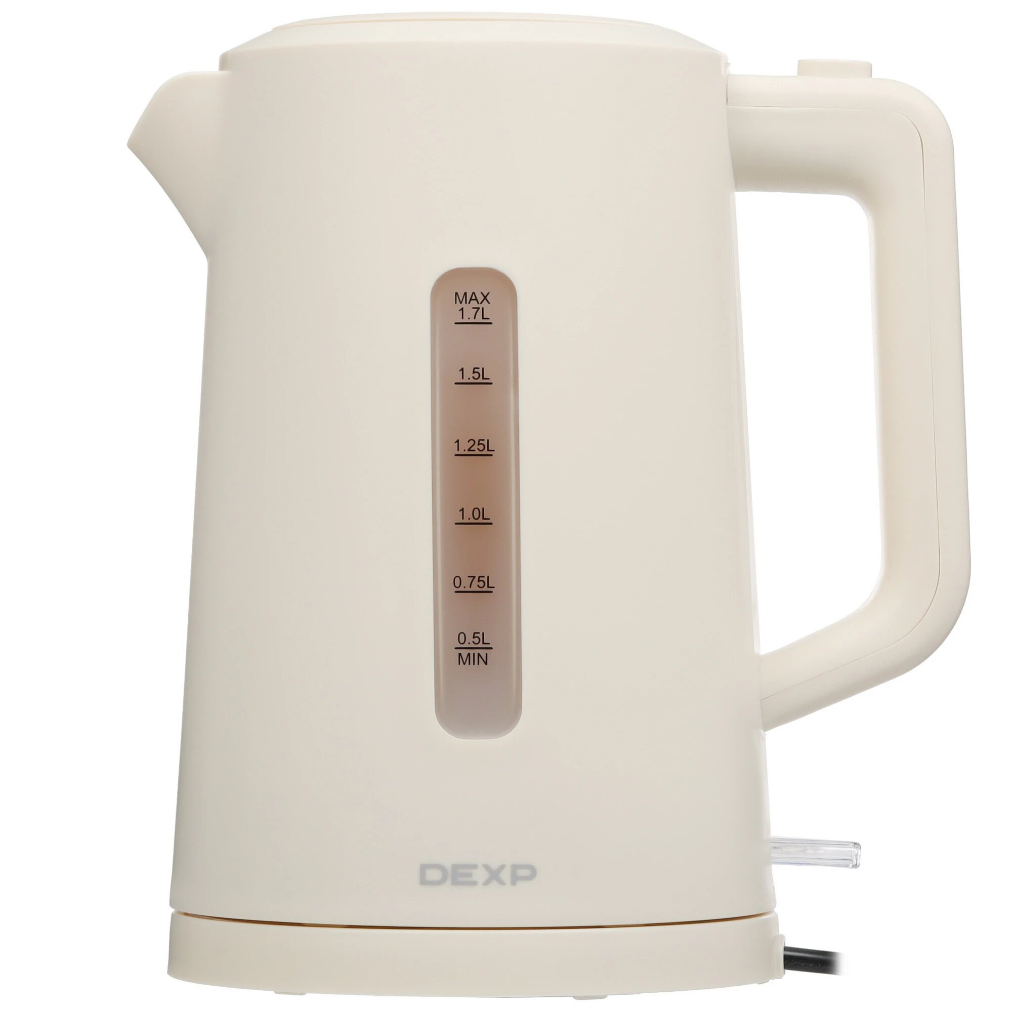Электрочайник DEXP EK-PSB17, 1,7 л, мощность 2000 Вт, скрытый нагревательный элемент